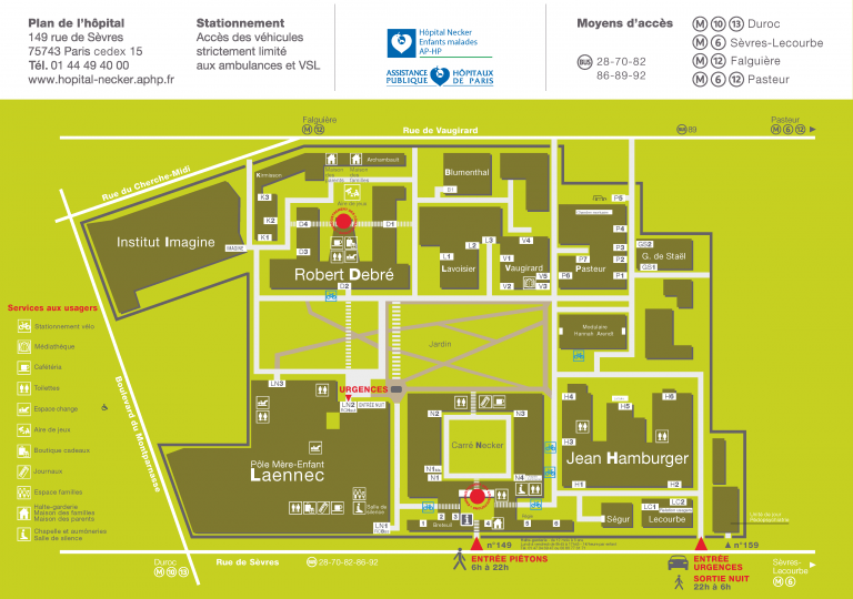 Venir à Necker | Hôpital Necker-Enfants malades