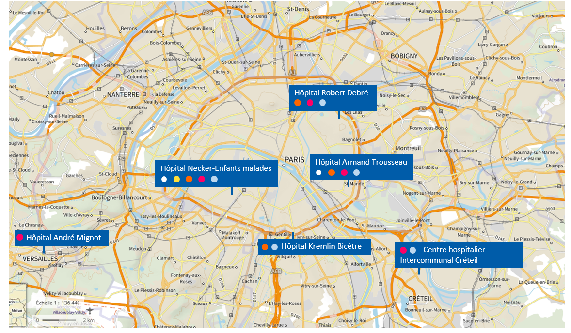 plan centre reference sans legende | Hôpital Necker-Enfants malades