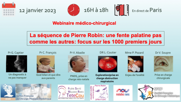 [SPRATON] Webinaire "La séquence de Pierre Robin: une fente palatine ...