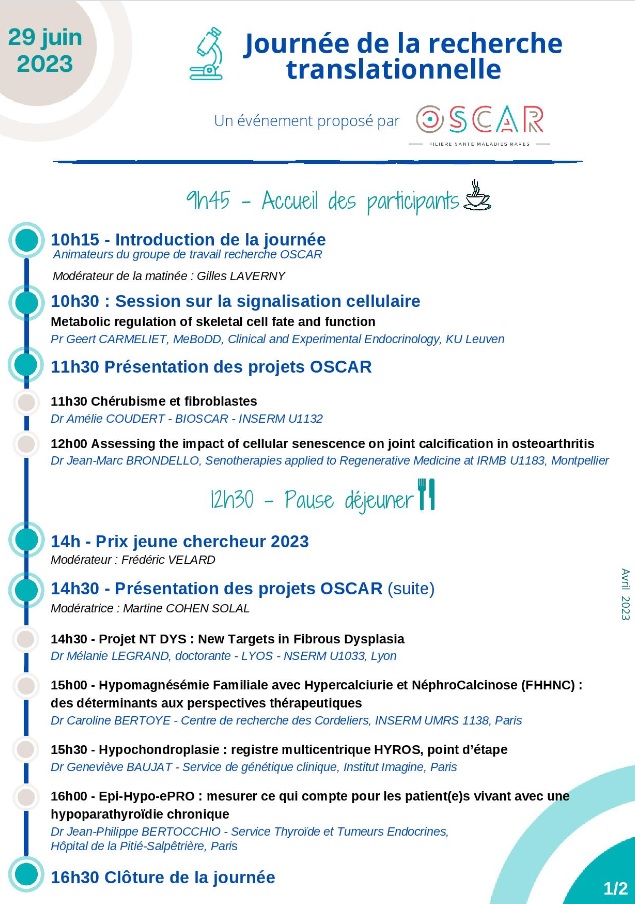 Programme Oscar journée translationelle 2023 - Site internet maladies ...